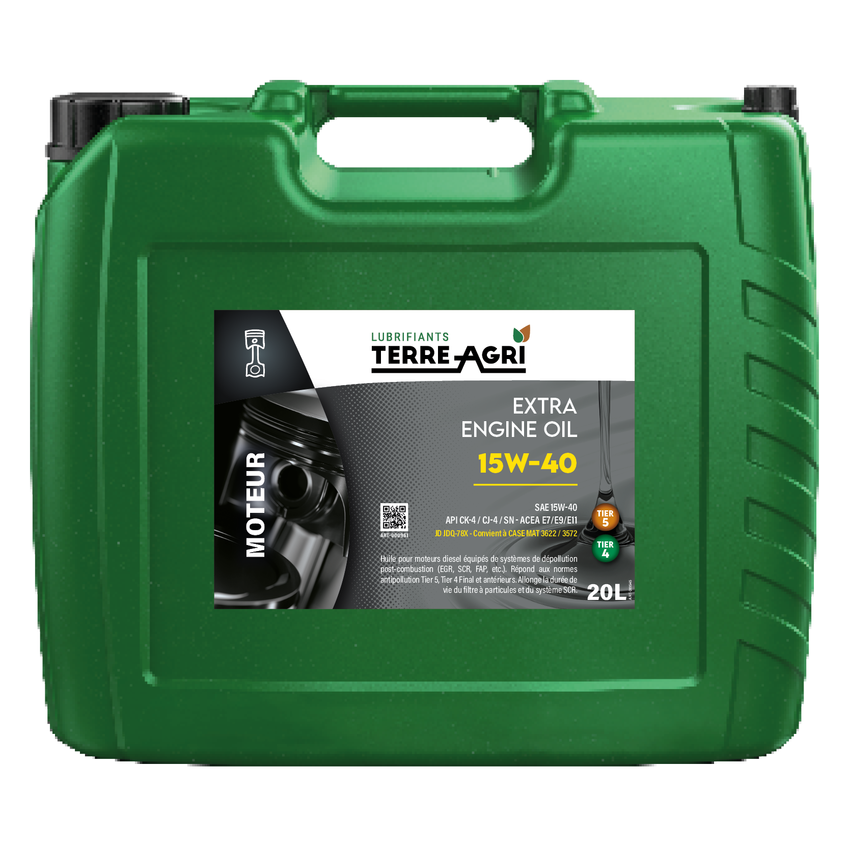 EXTRA ENGINE OIL 15W-40 - Lubrifiants Terre-Agri